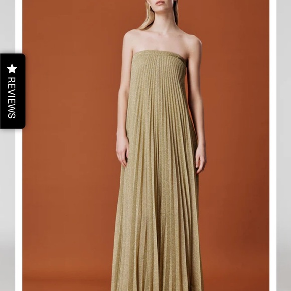 Halston Heritage | Dresses | Halston Size 4 Color Gold | Poshmark